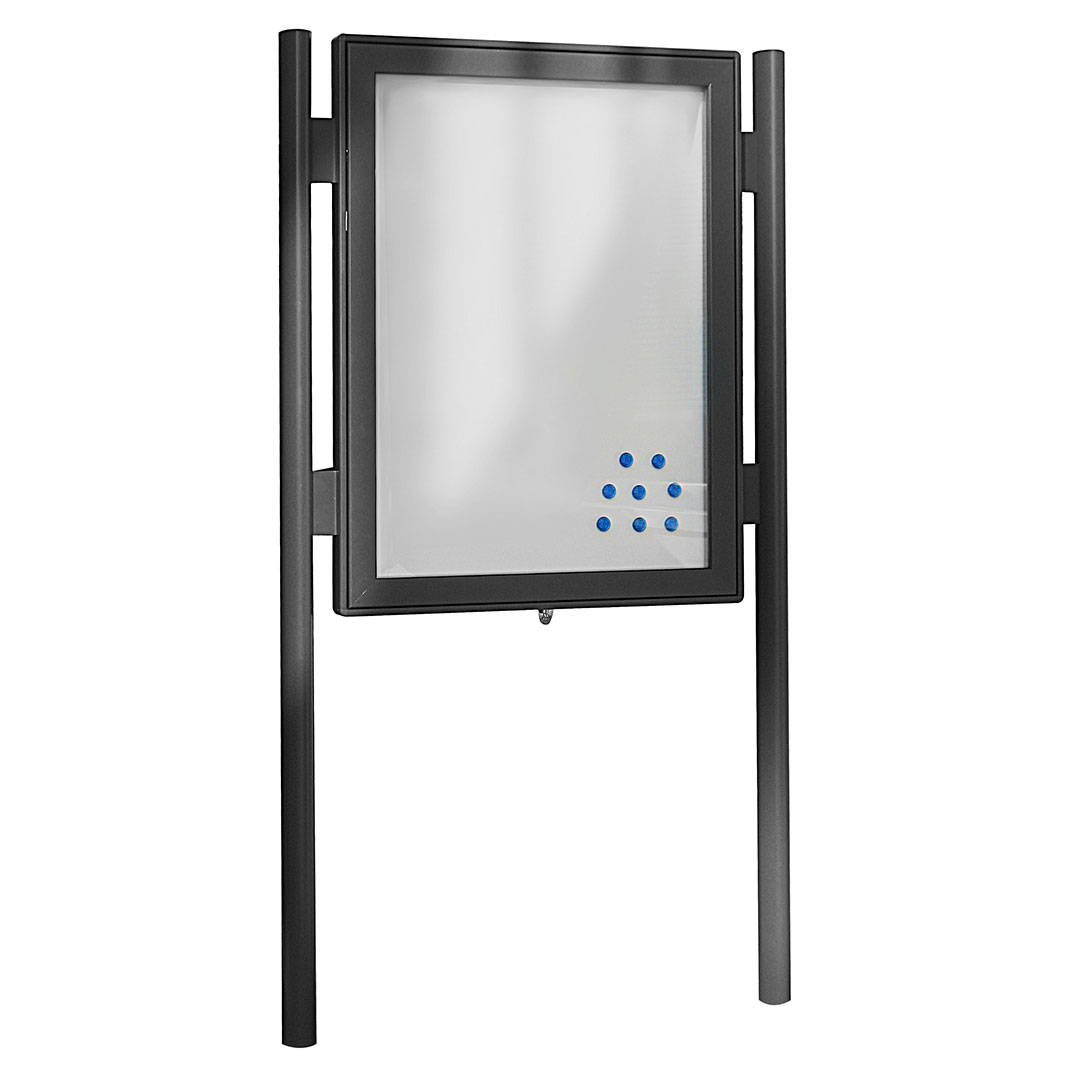 Bacheche per esterno in alluminio con serratura per affissioni