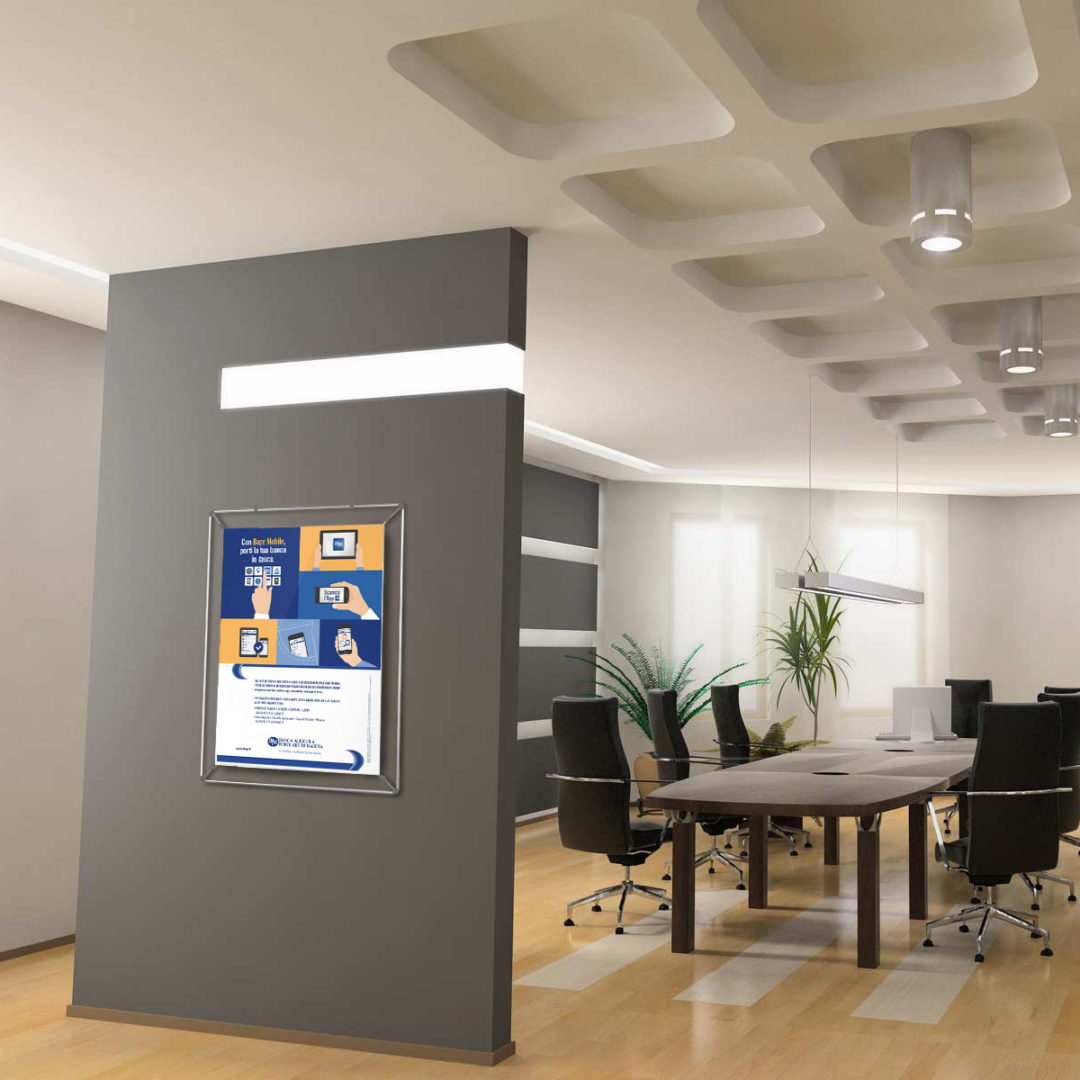 Espositore pubblicitario in alluminio Porta poster POST FIX