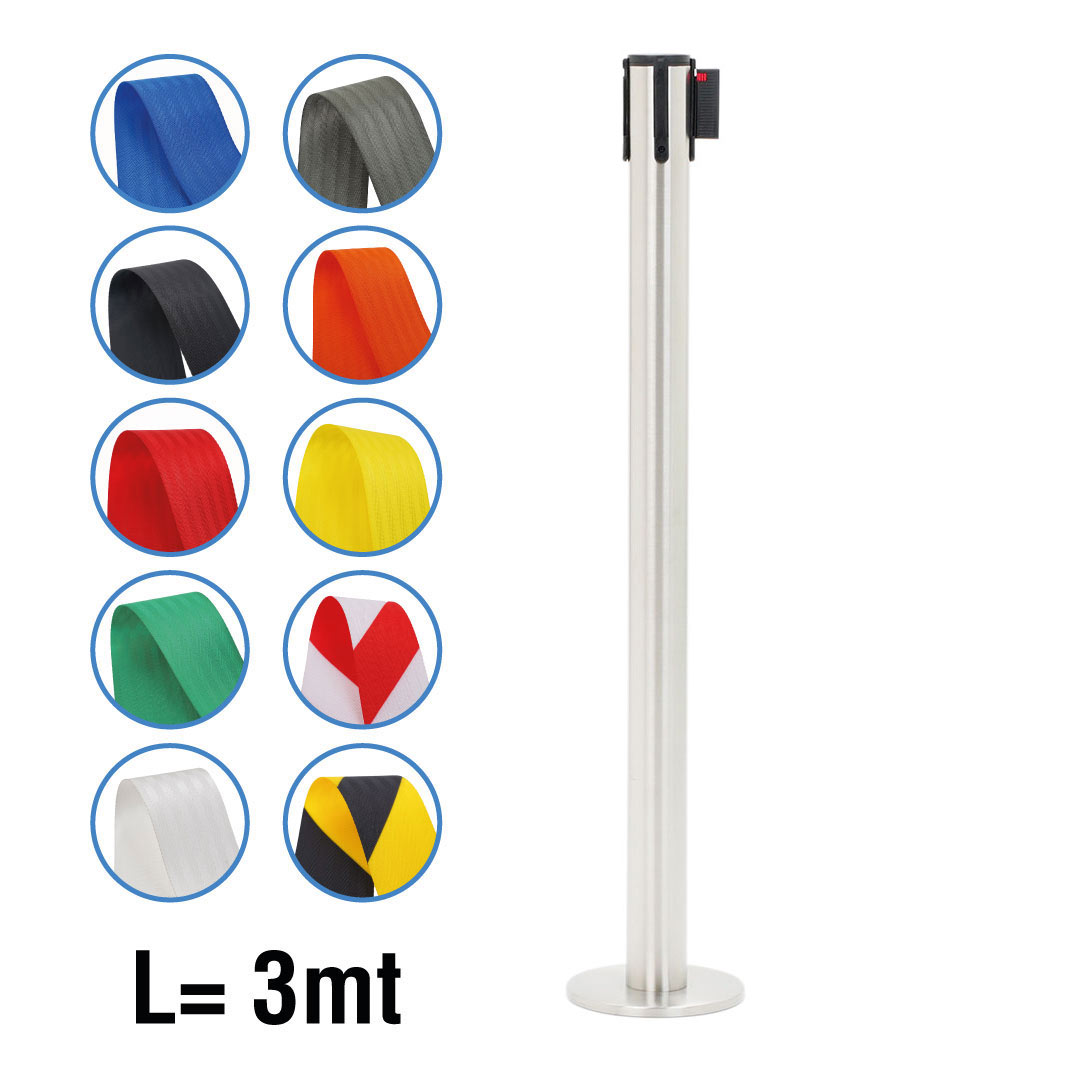 Colonnina tendinastro con base magnetica e nastro 3m