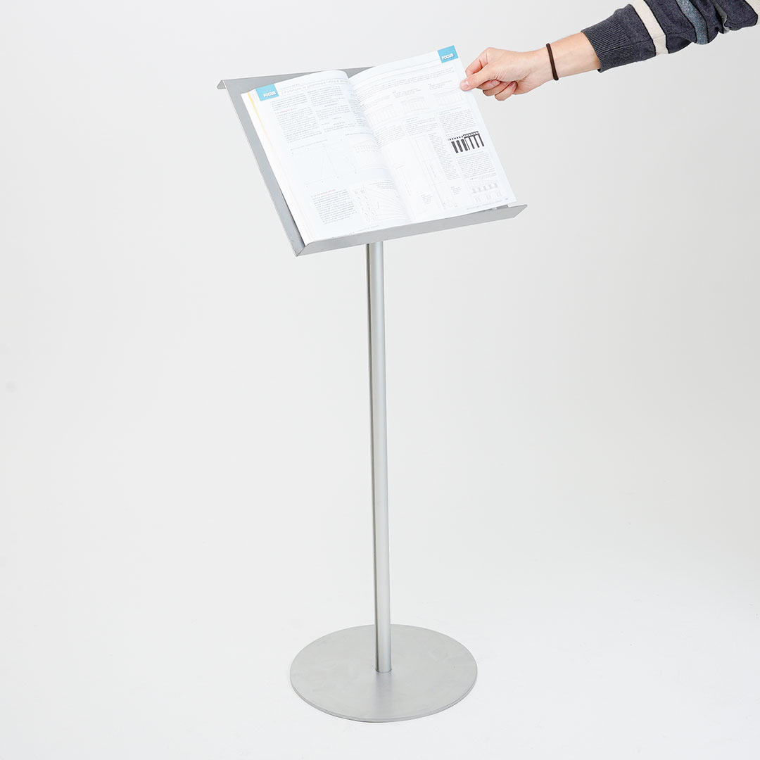 Leggio da Terra in Metallo con Reggilibro A3 - iWird